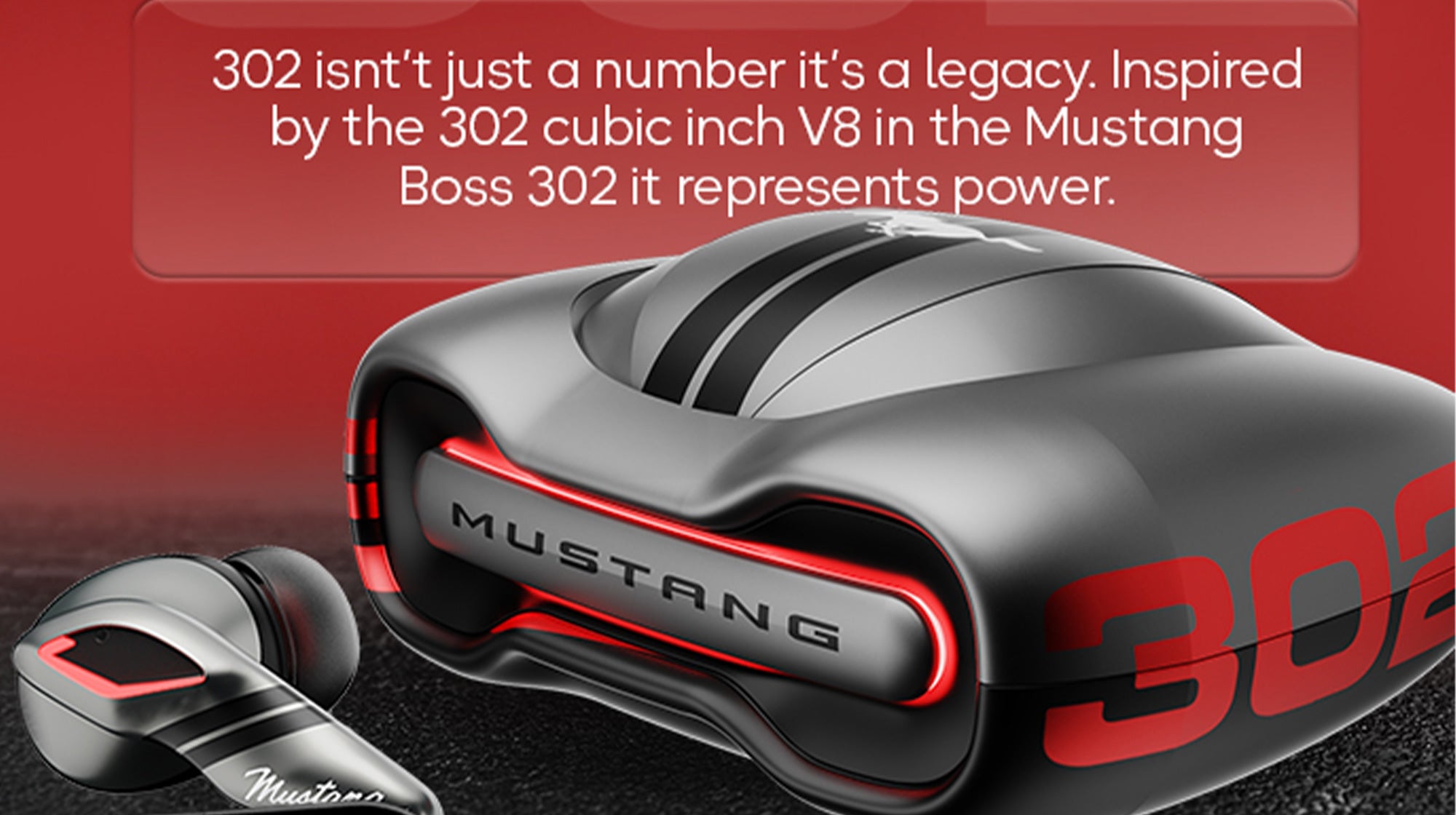 GoBoult Mustang Torq Silver Earbuds | Iconic Design & Deep Bass