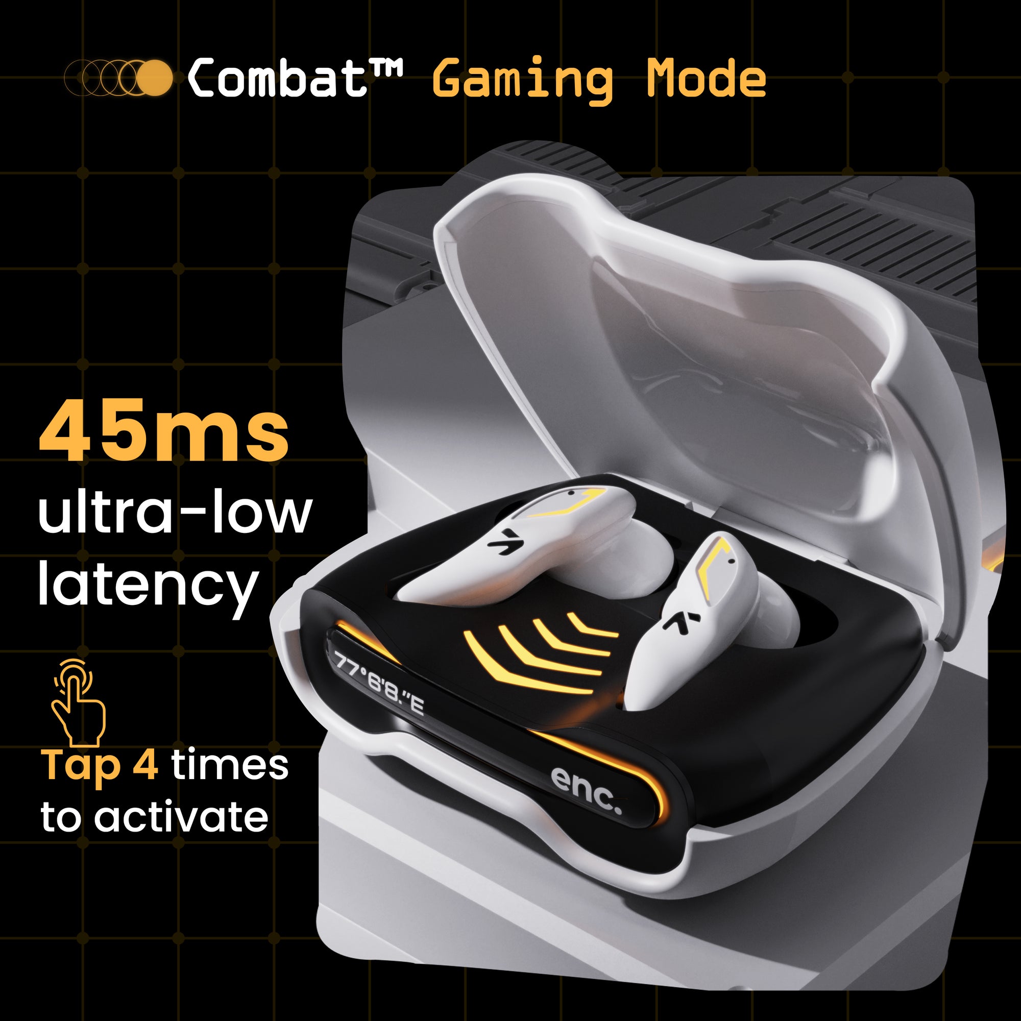 Buy GoBoult Astra Earbuds Online | 48H Playtime & Ultra-Low Latency Sound