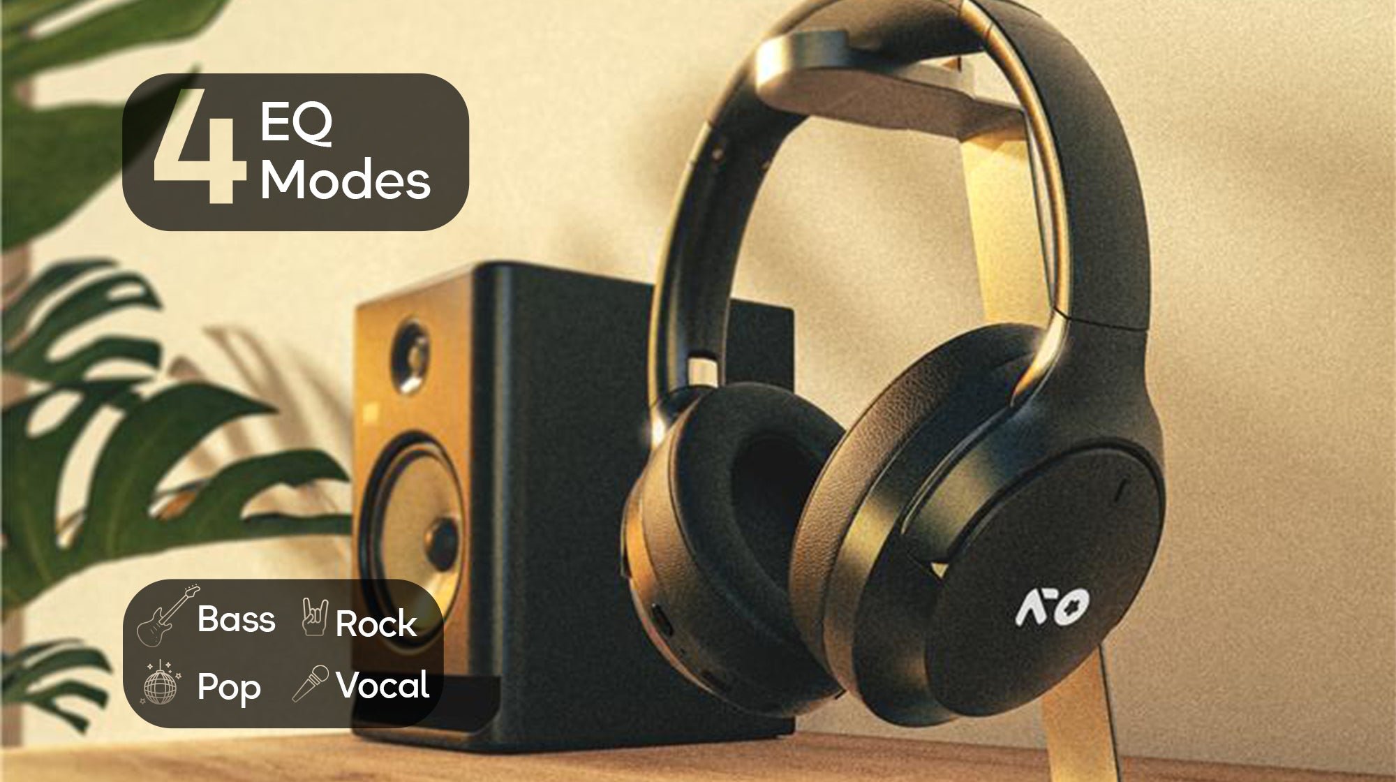 Q| Wireless Headphone with Built-in Mic