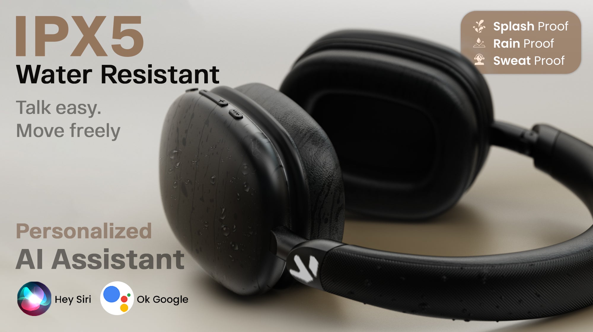 GoBoult Fluid X Pro Headphones | 70 Hours Battery & Foldable Design