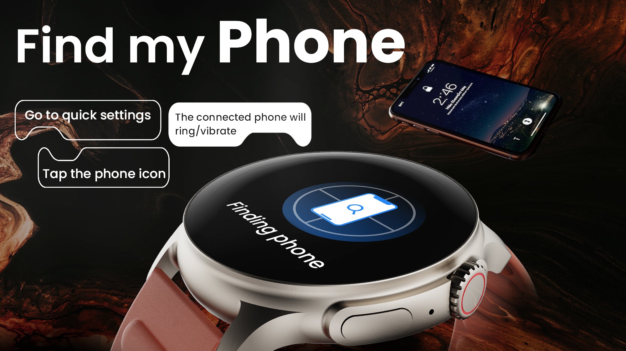 Crown R Pro 2 | AMOLED Smartwatch with Zinc alloy Frame