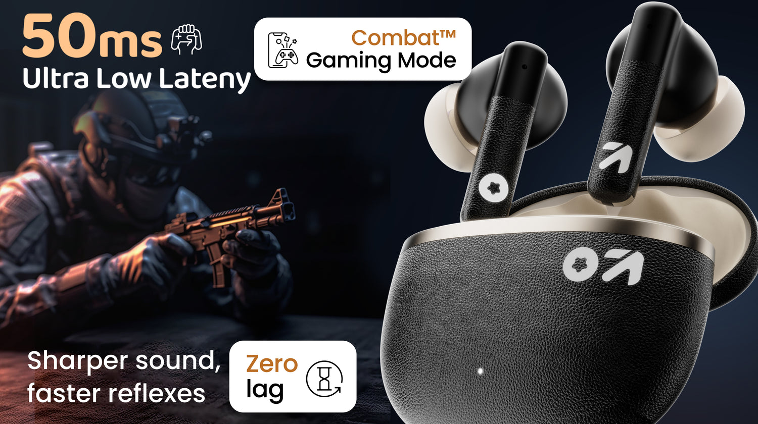 Buy GoBoult W45 Earbuds | 50H Playtime, BoomX Bass & IPX5 Rating