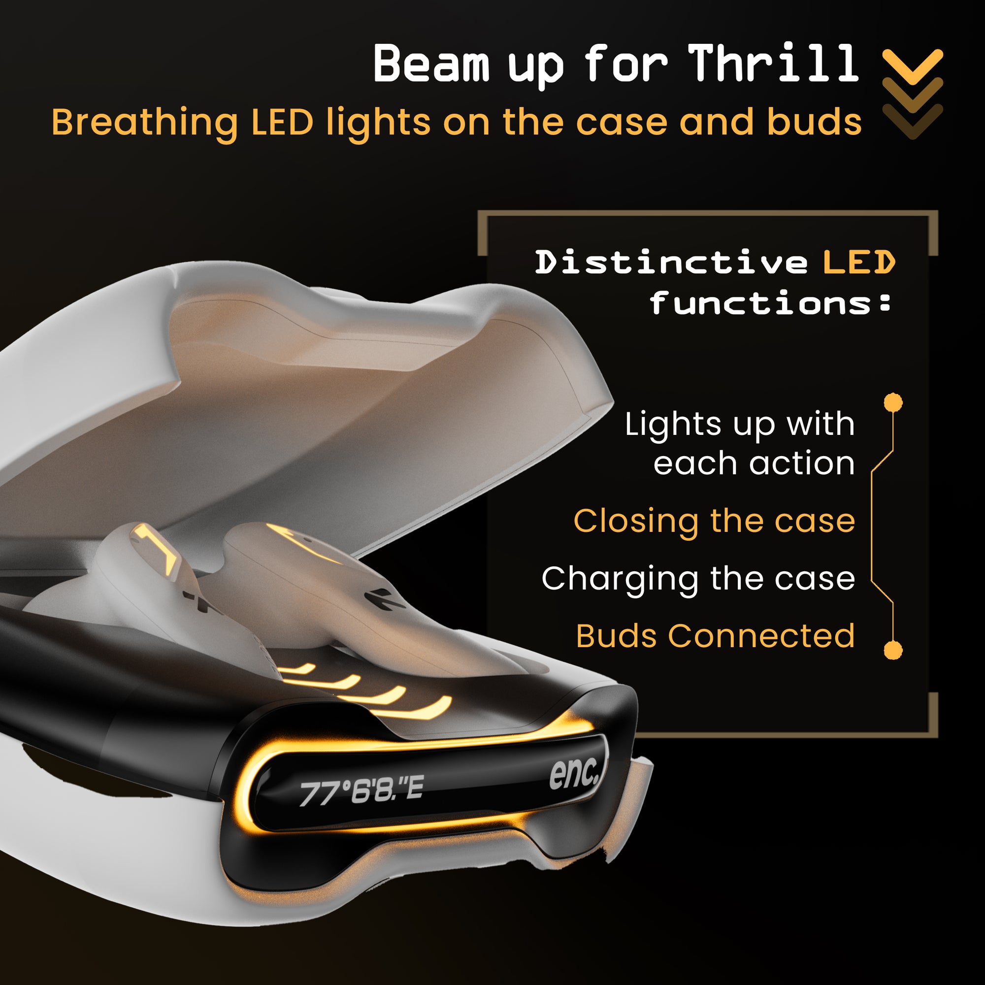 Buy GoBoult Astra Earbuds Online | 48H Playtime & Ultra-Low Latency Sound