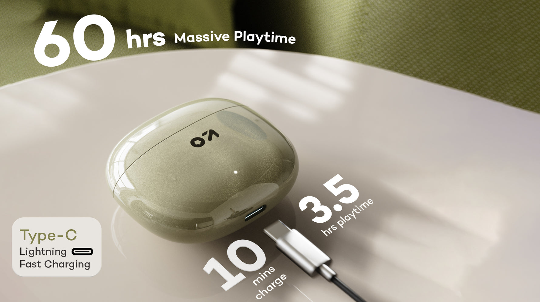 W60 | Wireless Earbuds with 50 Hours Playtime, BoomX Bass