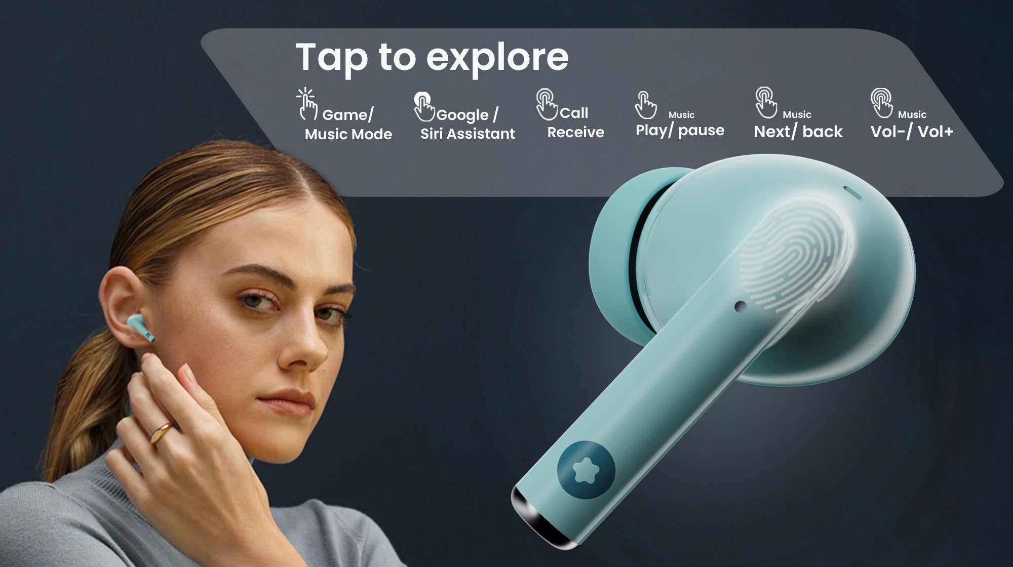 Shop GoBoult W20 Earbuds Online | 32 Hrs Playtime & 45ms Low Latency
